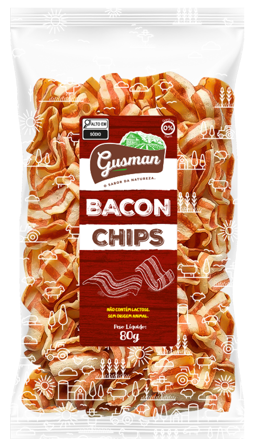 BACON CHIPS 80G - Gusman