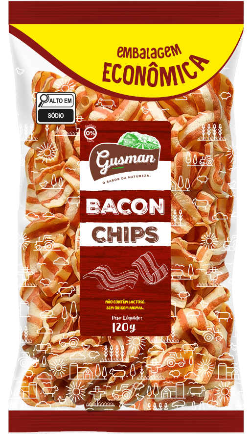 BACON CHIPS 120G - Gusman